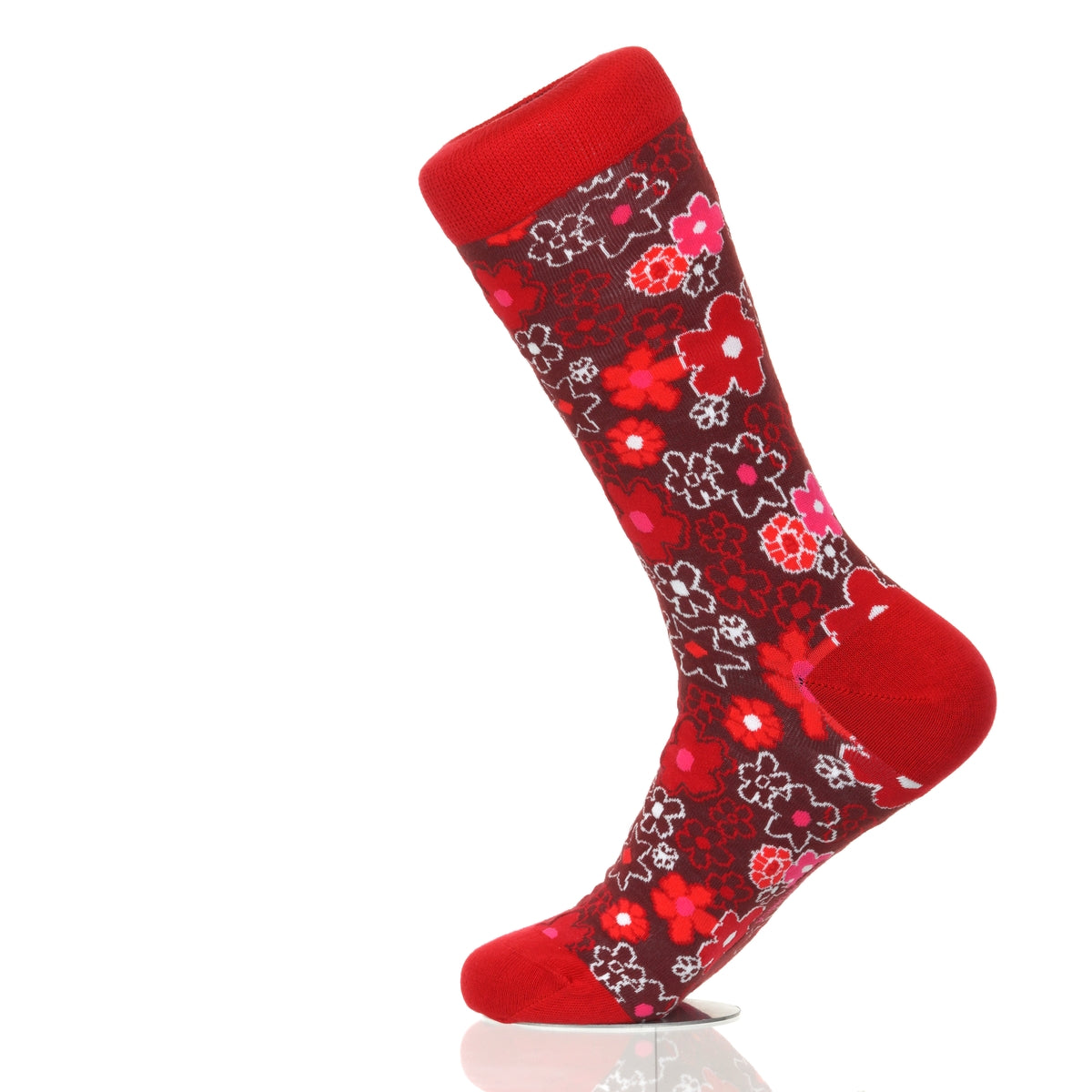 Red Floral – Sock Atomica