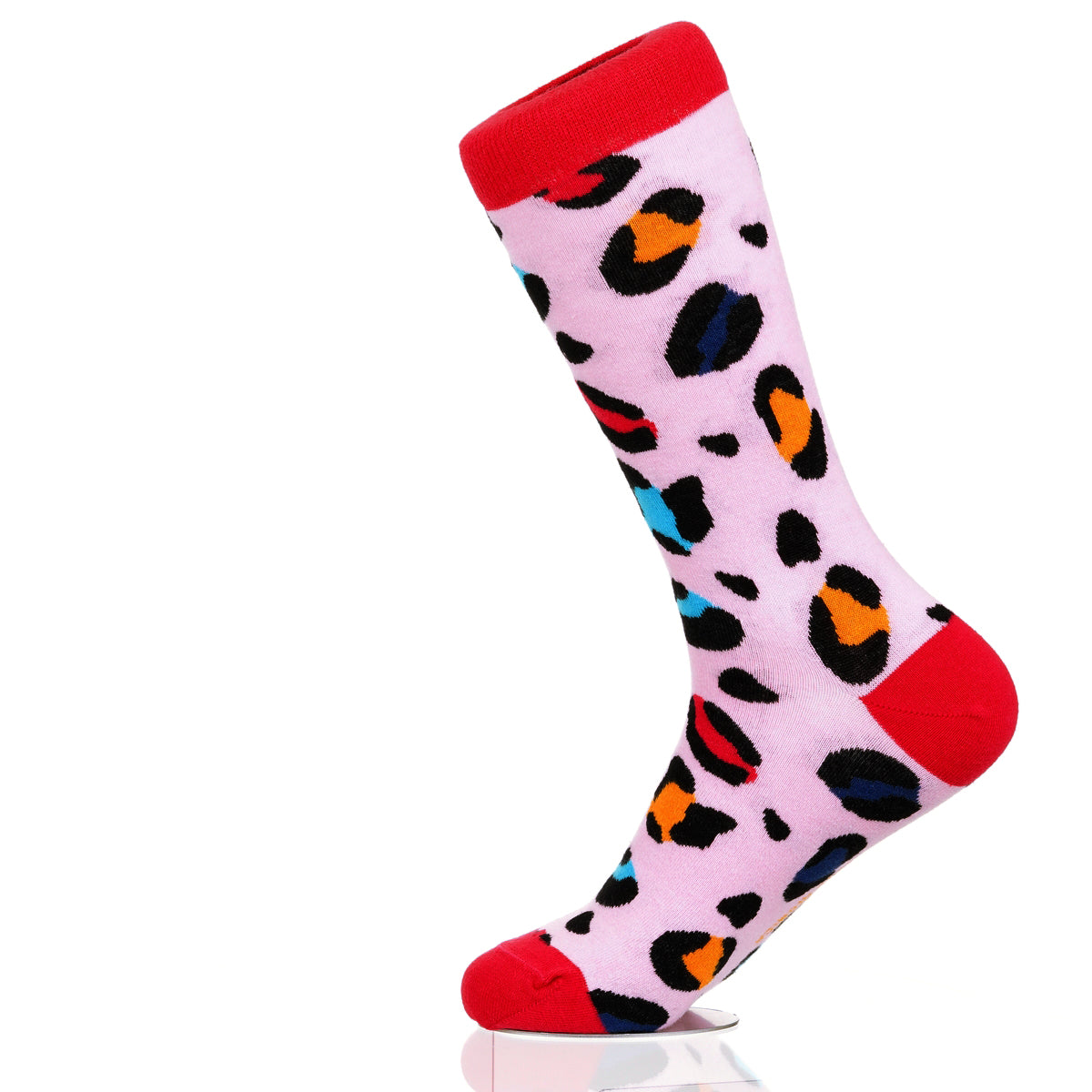 Bright Leopard Print – Sock Atomica
